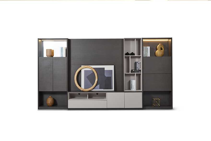 Dark Grey TV Unit Noah | bmscasa