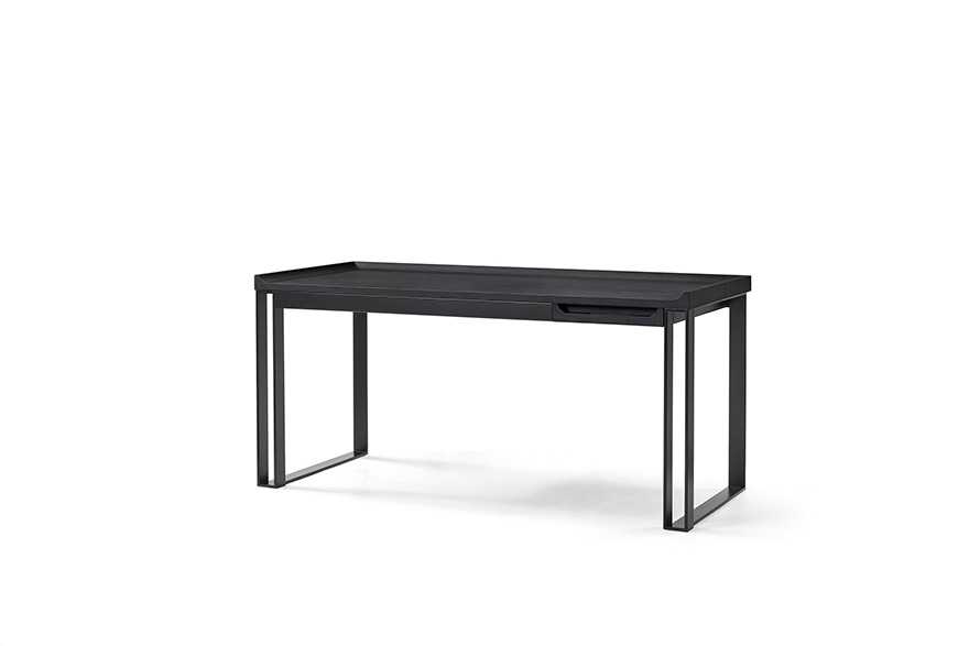 Black Home Office Desk Otto | bmscasa